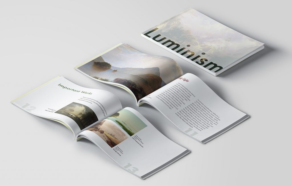 Luminism Booklet – Katie Meadows Graphic Designer